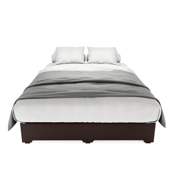 Base Cama Box Urban Vinil Chocolate - mobiliariocima